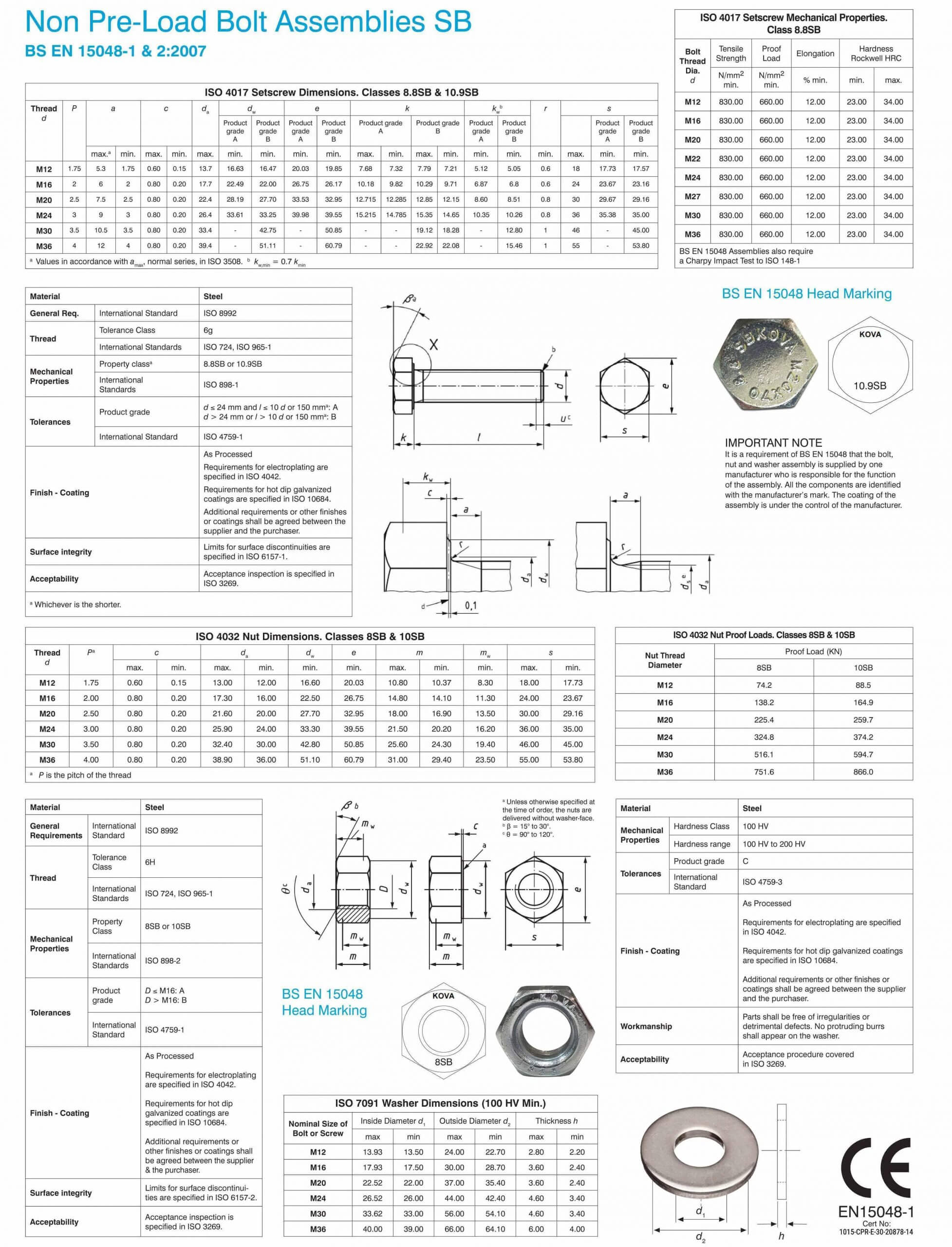 EN 15048 Non-Preloaded Structural Bolting Assemblies